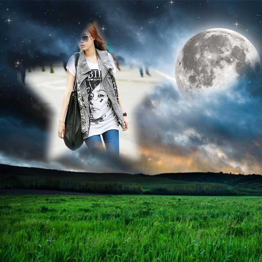 Moon Light Photo Frame- Best Photo Frame,editor by Kaushik Godhani