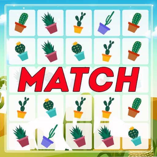 Touch image Matching Magic Timer Game Cactus Art by Siwat Phamonmanob
