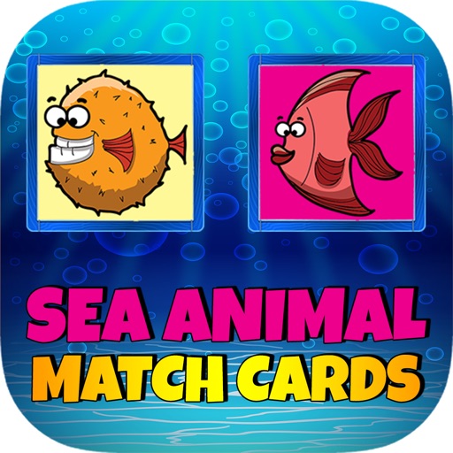 Sea Animal Match Cards Game For Kids by Jadet Daengsaengtien