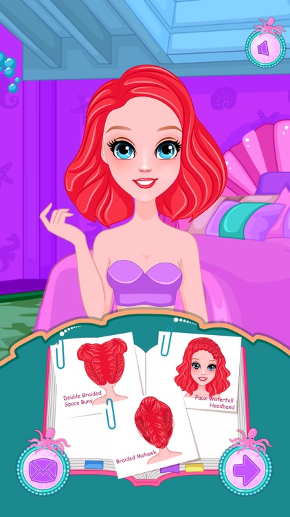 Princess Short Hair Braids by Color Girl Games