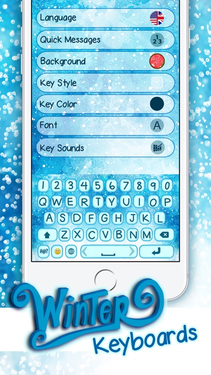 Winter Keyboards – Free Frozen and Snowy Design.s by Milica Vuksanovic