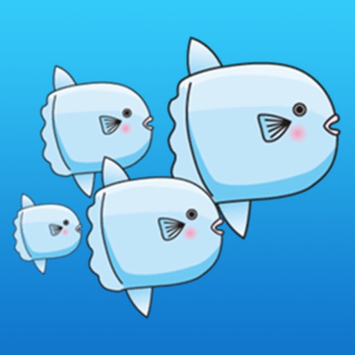 Cute Ocean Sunfish - Mola Mola Sticker by Nguyen Hoang