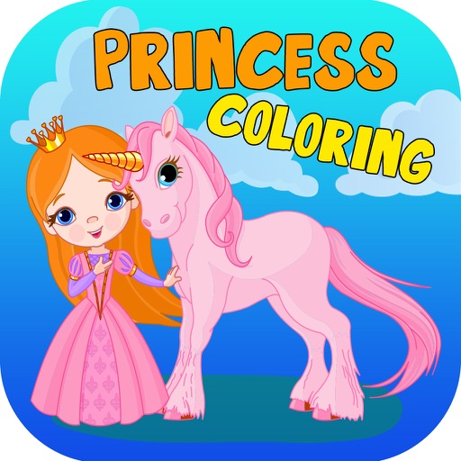 Fairy Tale Princess Coloring by Thavorn Parnmee