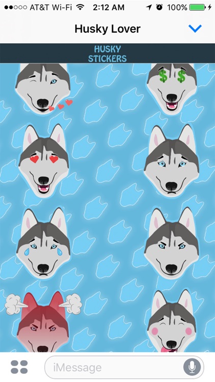 Husky Animated Stickers, Emojis, and Emotes by DeWitt Bro Co LLC