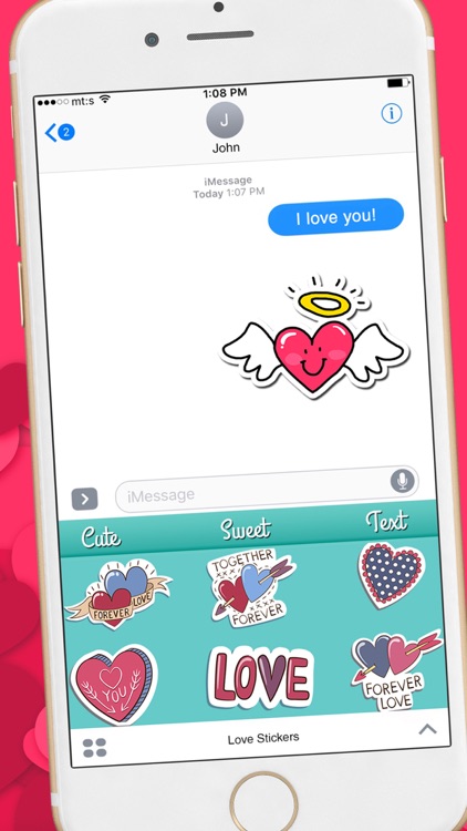 Love Stickers for iMessages – Romantic Emoji by Marko Antic