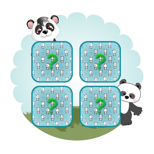 Panda Matching Cards - Zoo Match Game by Jakkrid Taychagoonponggon