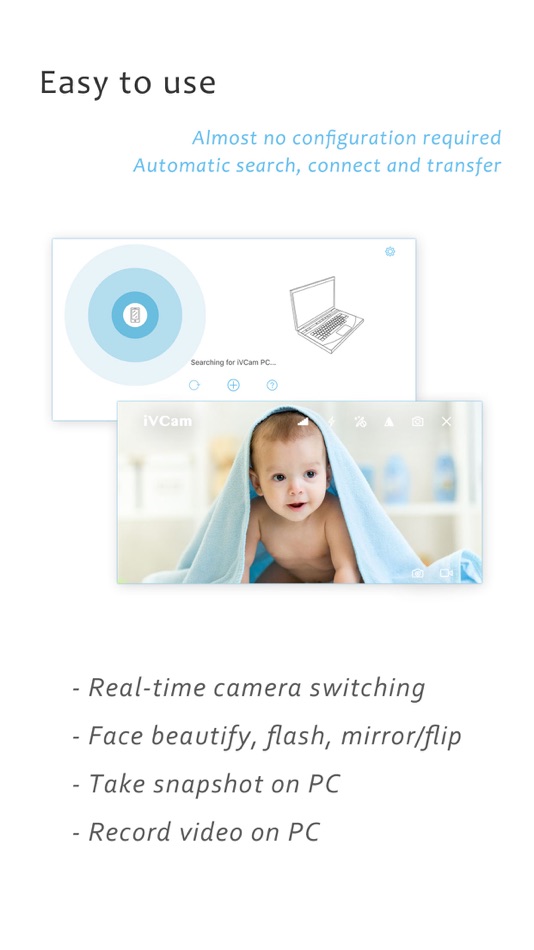 iVCam Webcam by e2eSoft - (iOS Apps) — AppAgg