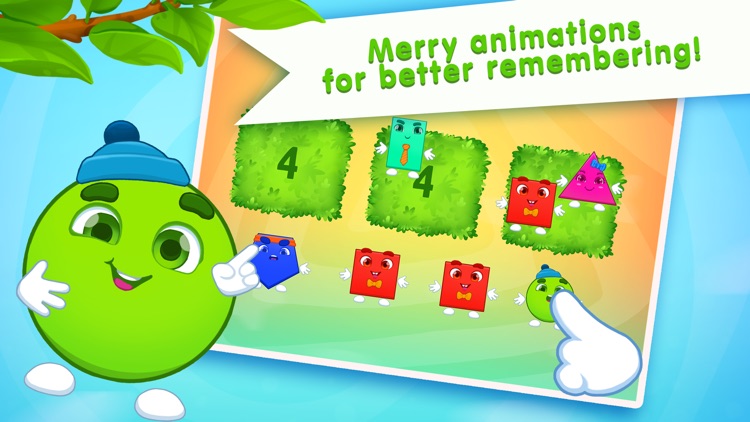 Learning Numbers, Shapes. Game by GoKids!