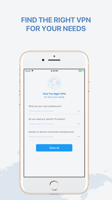 VPN Fast Compare iPhone App