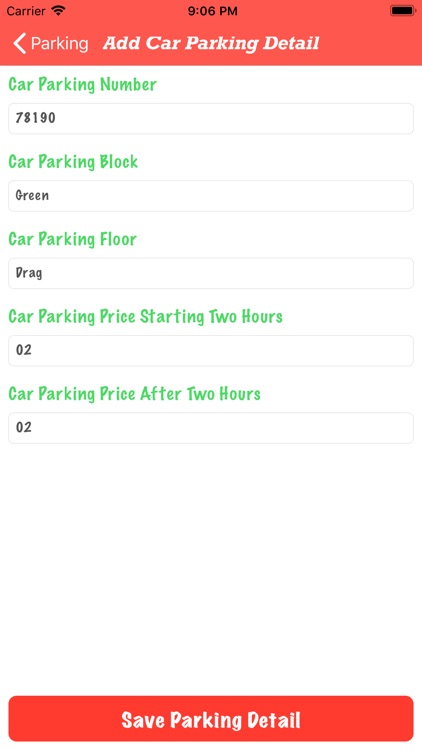 Car Parking Tracking by Margaret A Batten