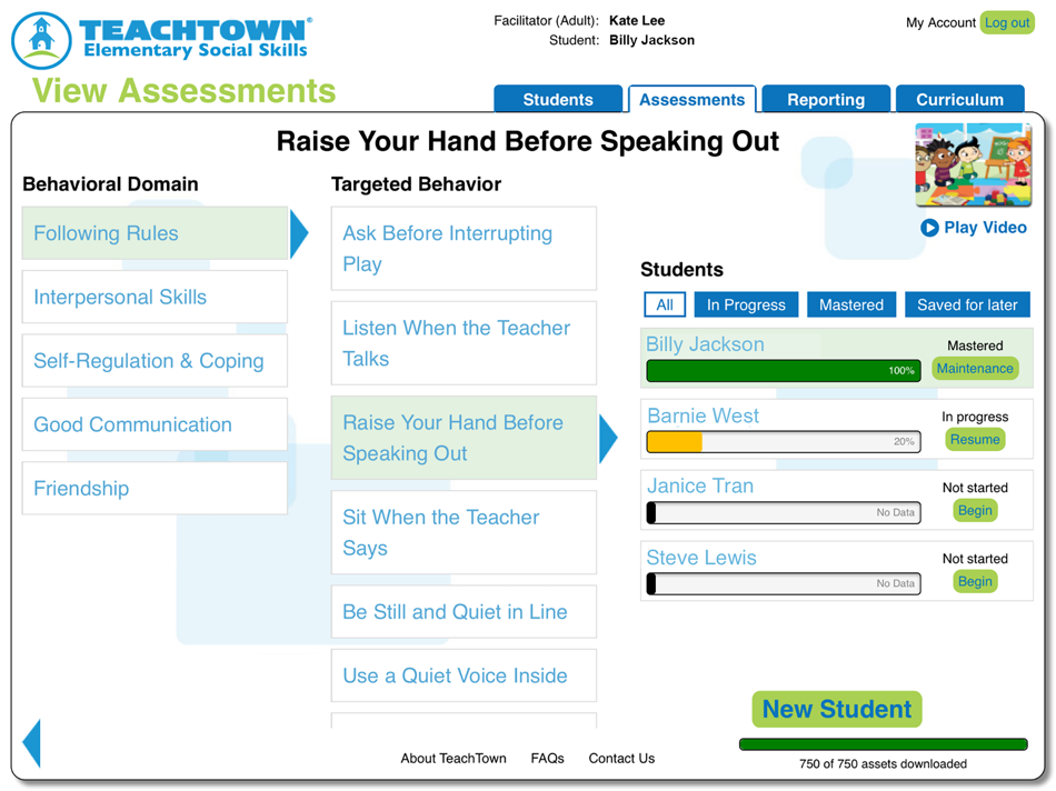 TeachTown Social Skills podle TeachTown - a division of Jigsaw Learning ...