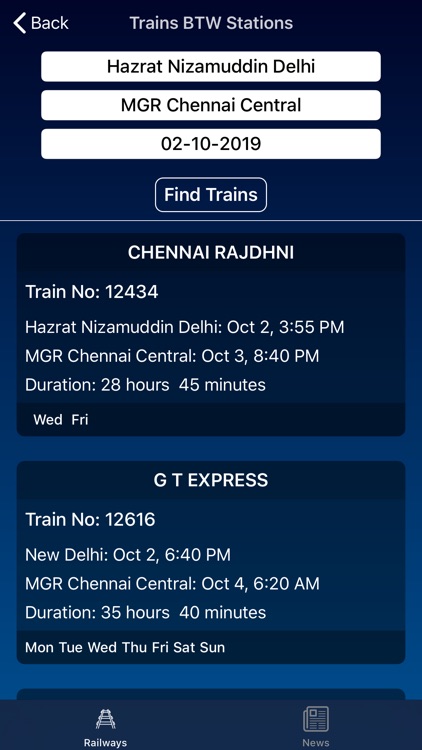 Indian Railway App - Humsafar by Hemanth Alluri