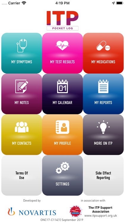 ITP Pocket Log by Novartis Pharma AG