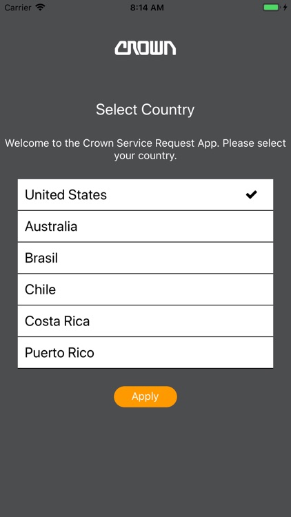 Crown Service Request by Crown Equipment Corporation