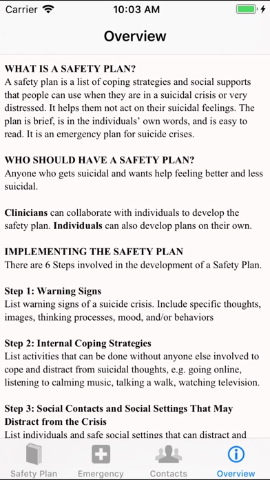 App Shopper: Stanley-Brown Safety Plan (Medical)