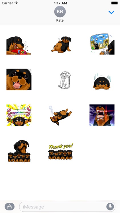 Rottmoji - Rottweiler Dog Emoji Sticker by Nguyen Hoang