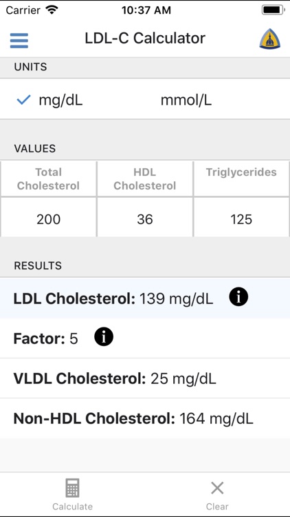 LDL Cholesterol Calculator by Johns Hopkins Digital