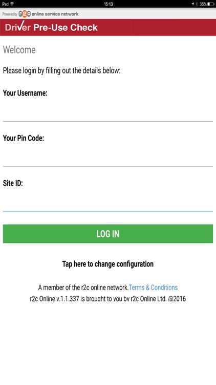 r2c Driver Pre-use Check by r2c Online Ltd