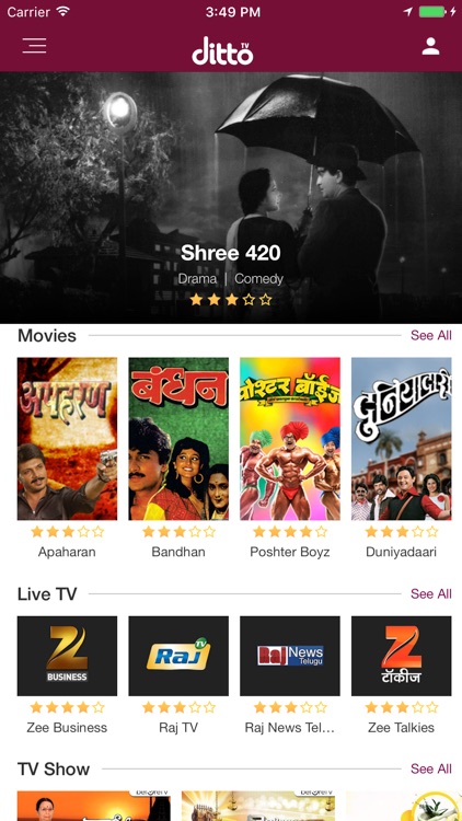 dittoTV - LiveTV and VOD by Zee Entertainment Enterprises Limited