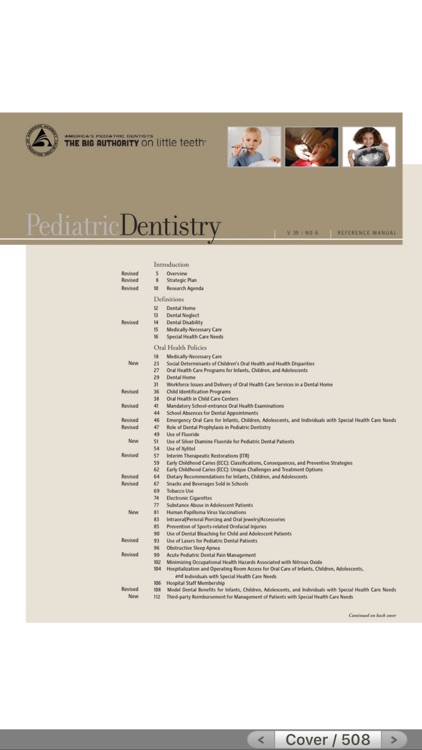 AAPD Reference Manual by The American Academy of Pediatric Dentistry