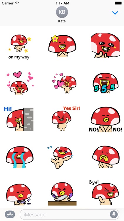 Moving Mushroom Emoij Sticker by Nguyen Hoang