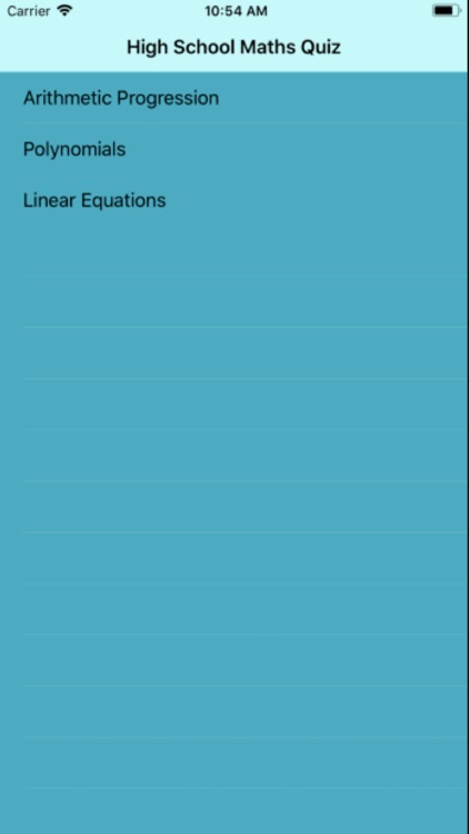 High School Maths Quiz by Anant Bhat