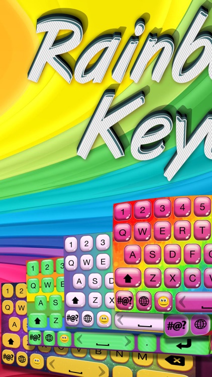 Rainbow Keyboard! - Custom Color Keyboard Themes 2016 with Fancy ...