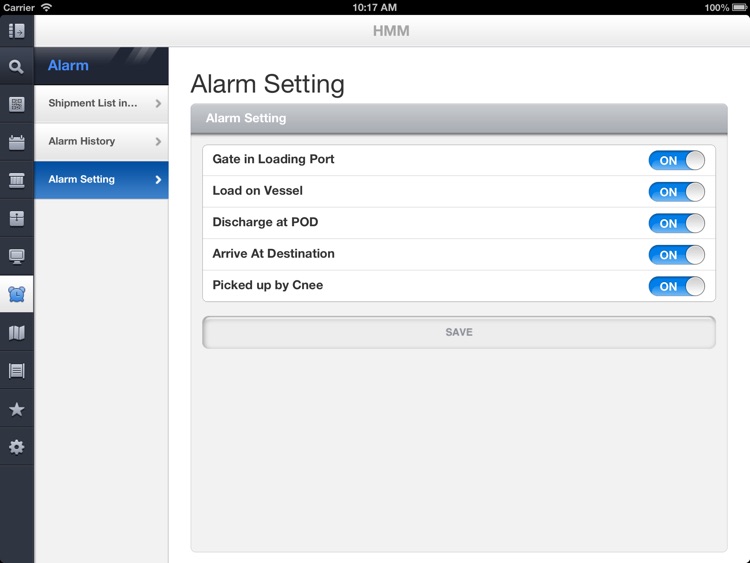 Hmm Tracking Container