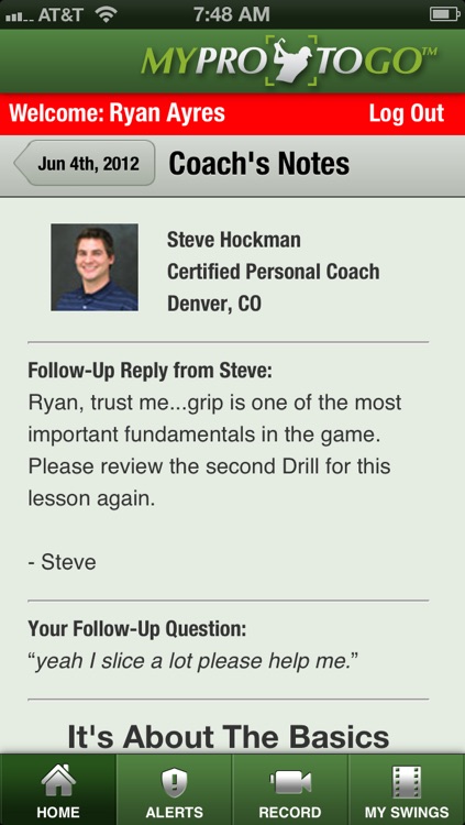 My Pro To Go by GolfTEC Enterprises