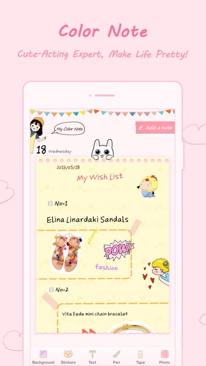 Color Note - Sticker Notepad by Ying Tong