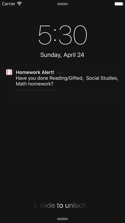 Homework Alert by Dan Harms