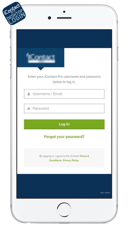 DESKTOP LOGIN for iContact Pro by DESKTOP PRO-SERIES CORPORATION