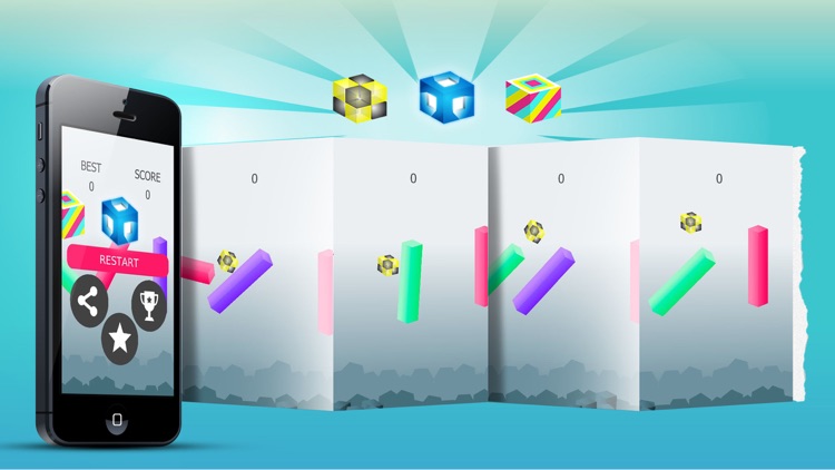 Cubism Jump Challenges Game by attapon boonsit