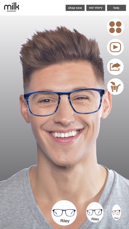 MILK Eyewear Virtual Try-On by Optimate Inc.