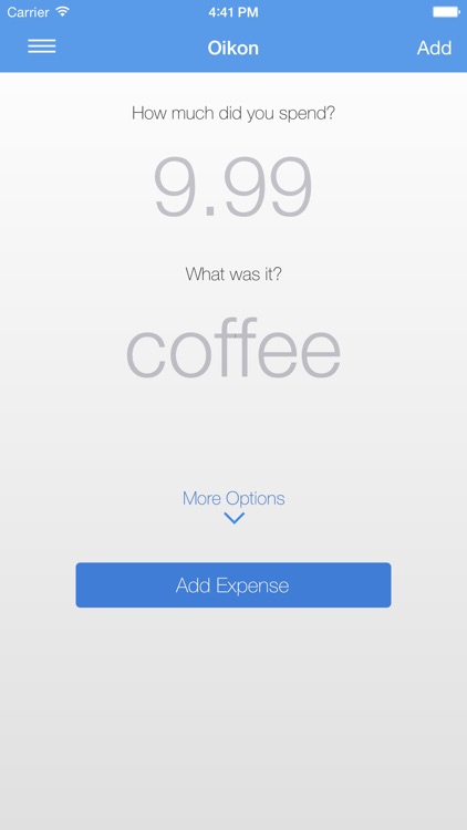 Oikon Simple Expense Tracking By Bruno Bernardino