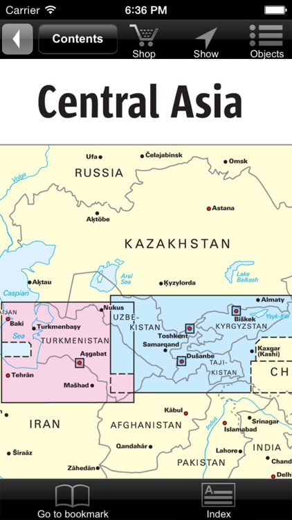 Central Asia. Tourist map. by AGT Geocentre