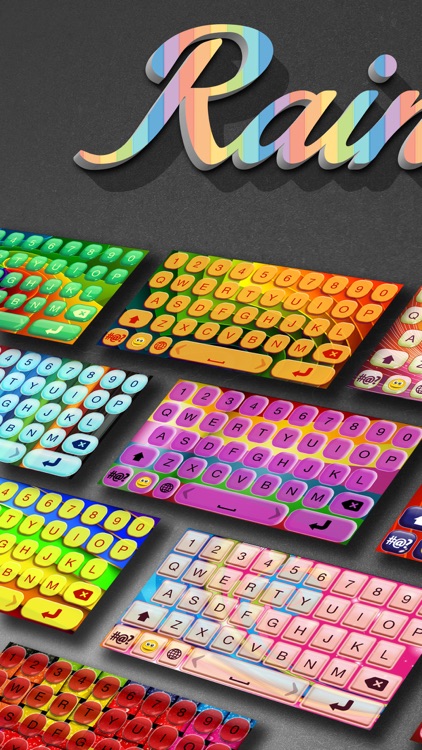 Rainbow Keyboard Skins – Fashion Keyboards with New Emojis & Color.ful ...
