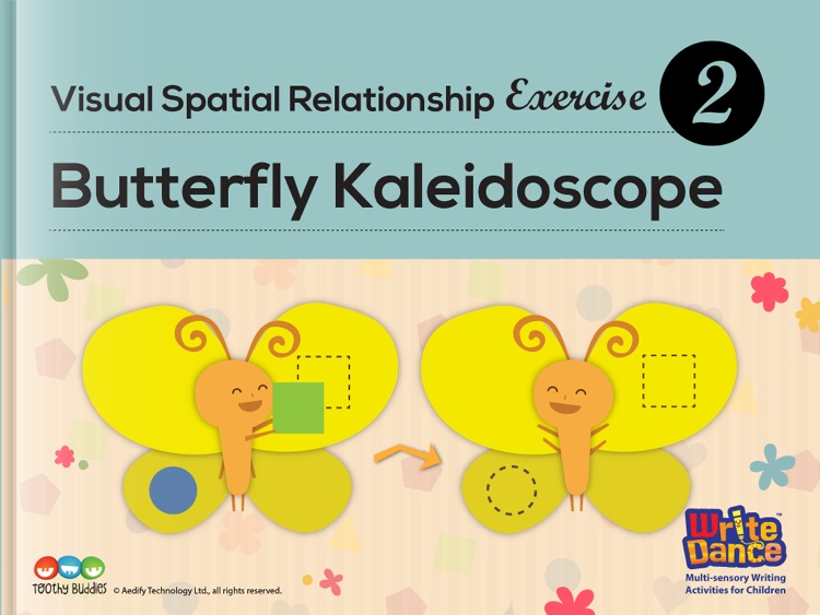 Visual Spatial Relationship Exercise: Butterfly Kaleidoscope by Aedify