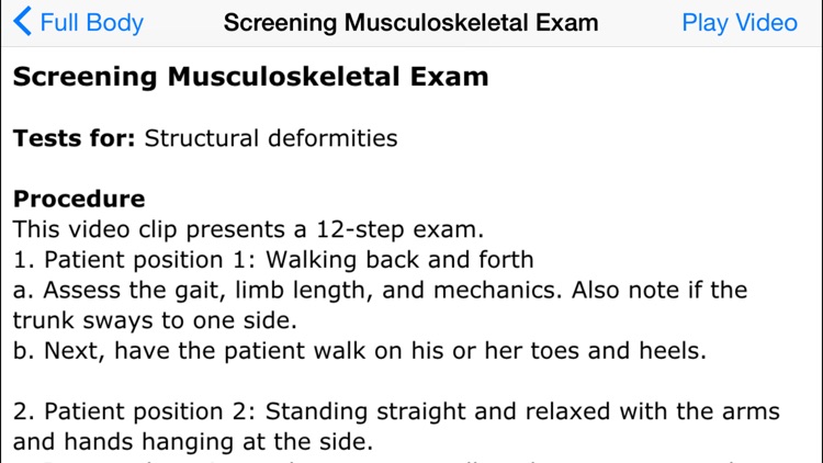 Musculoskeletal Exam-Peds by American Academy of Orthopaedic Surgeons ...