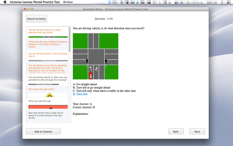 Victorian Learner Permit Practice Test 