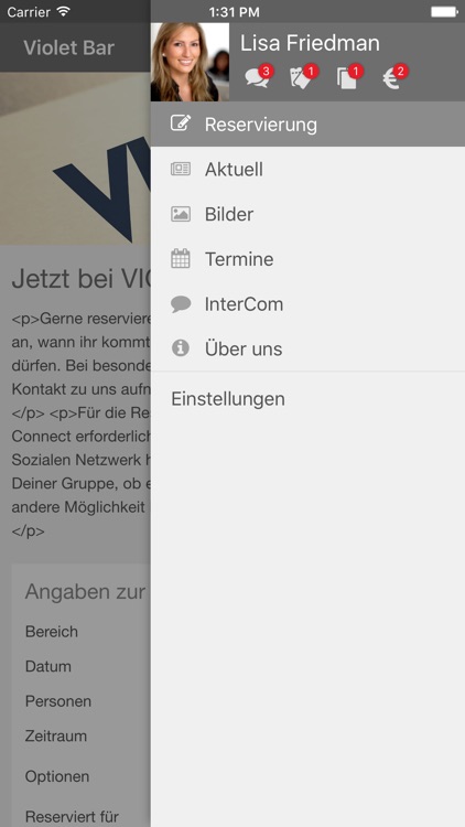 The Violet Lounge by Tobit.Software
