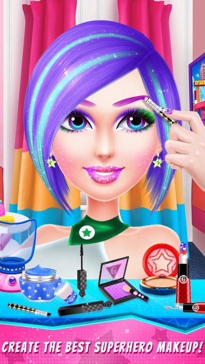 Superhero Girls Salon - Wonder League: Spa, Makeup & Super Power ...
