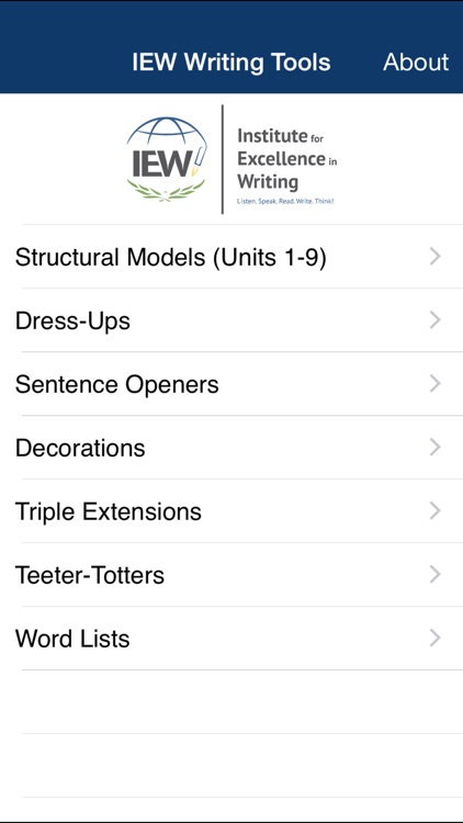 IEW Writing Tools Lite by Institute for Excellence in Writing