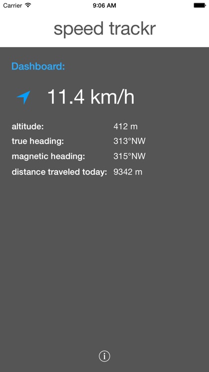 speed tracker widget by Tobias Berg