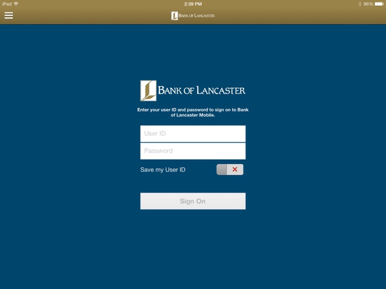 Bank of Lancaster Mobile for iPad by Bank of Lancaster