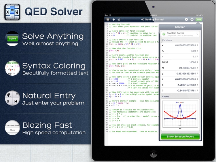 QED Solver (FREE) by Cyrillian Inc.