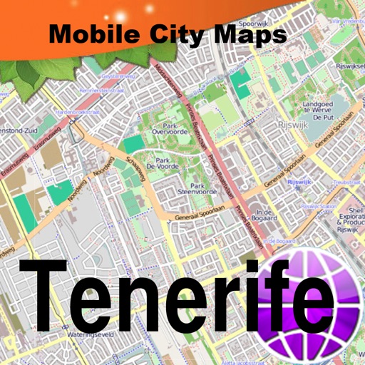 Tenerife Street Map. by Dubbele.com