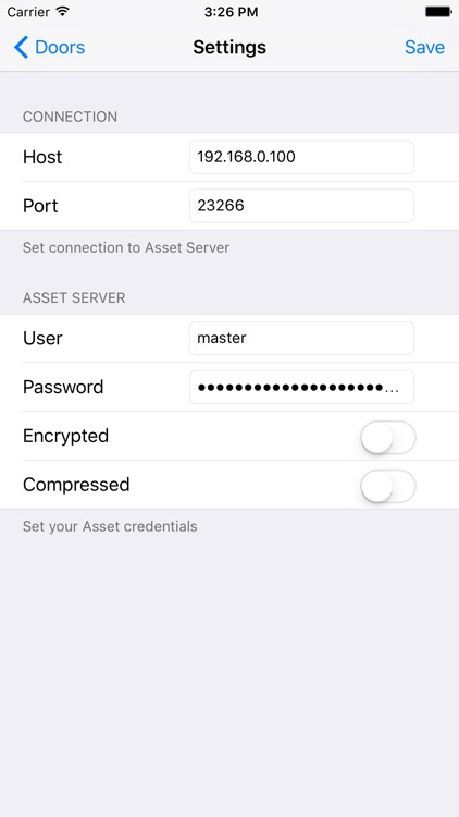 Asset Door Control by Trade Fides, a.s.