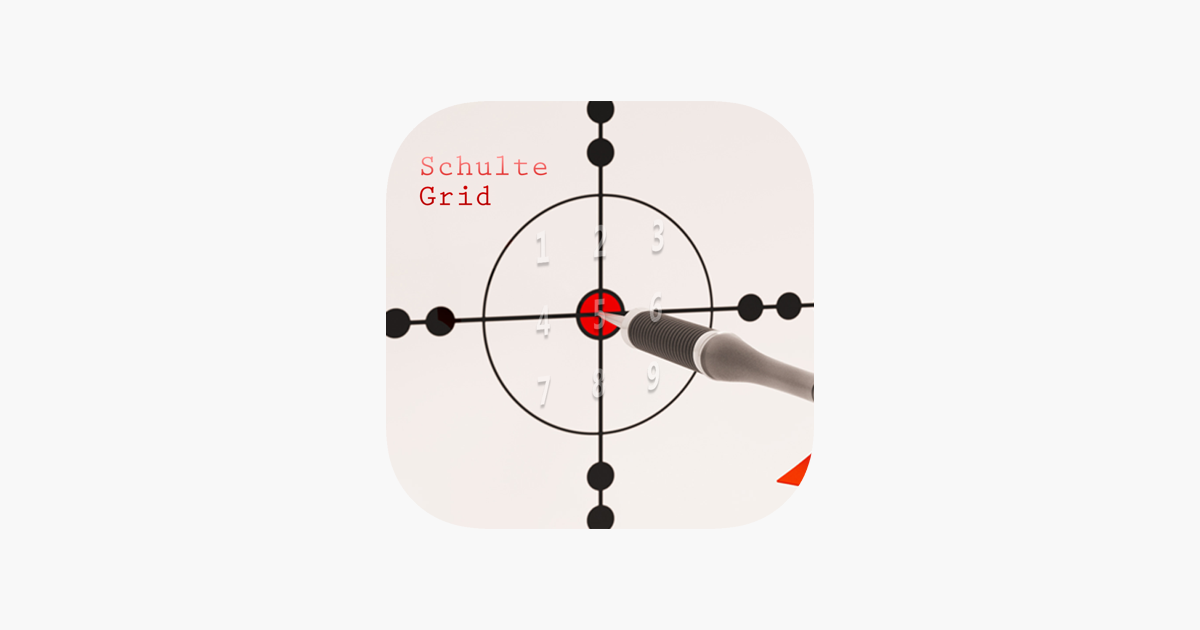 ‎Schulte Grid -attention and fast reading skill trainning on the App Store