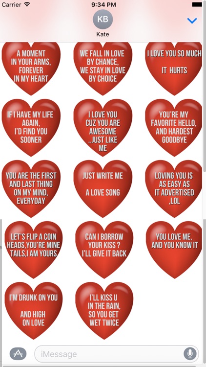 Instant Love Message -Stickers Pack for iMessage by Shih hao Lin